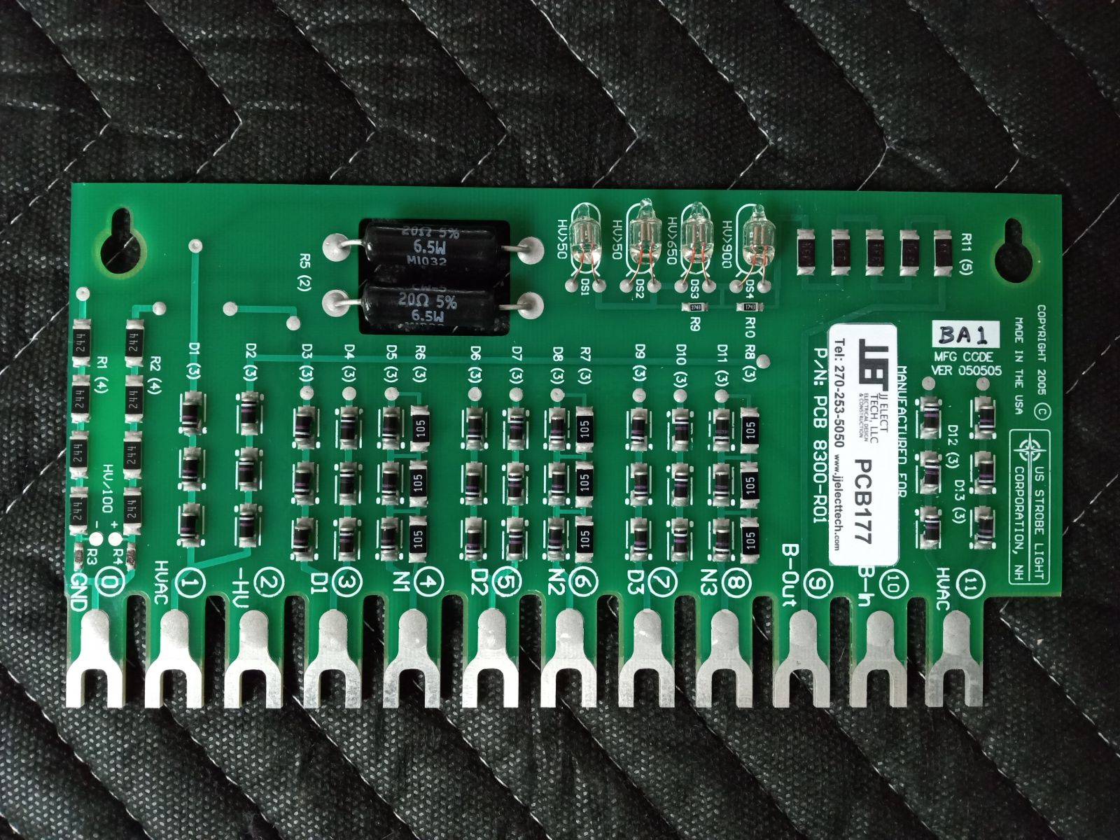 (PCB177) High Voltage Rectifier PCB, 8300-R01 – JJ Elect Tech